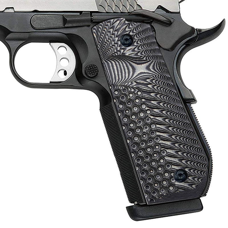 Guuun 1911 Grips G10 Full Size Bobtail Round Butt Cut OPS Texture ...